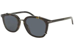 dior homme blacktie272s 086a9 sunglasses men’s dark havana/blue lens square 50mm