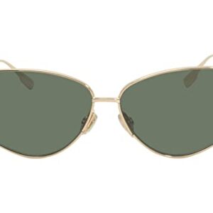 Dior Christian DiorGipsy2 DDB07 Sunglasses Women's Gold Copper/Green Lenses 62mm