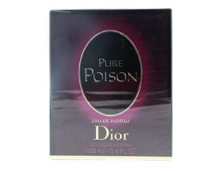 christian dior pure poison eau de parfum spray, 3.4 ounce