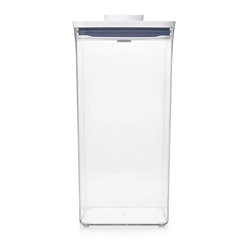 OXO Good Grips POP Container - Airtight Food Storage - 6.0 Qt for Bulk Food and More,Transparent,6.0 Qt - Square - Bulk Food