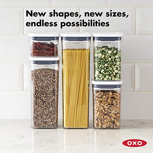 OXO Good Grips POP Container - Airtight Food Storage - 6.0 Qt for Bulk Food and More,Transparent,6.0 Qt - Square - Bulk Food