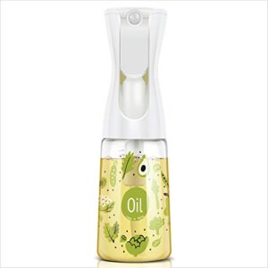 mistifi oliver oil sprayer for cooking, spray bottle 6oz, non-aerosol refillable dispenser oil mister fs601 green vegetable