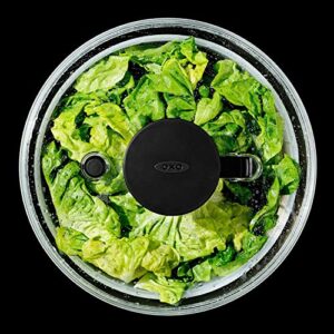 OXO Steel Salad Spinner, 6-2/74-Quart, Stainless Steel