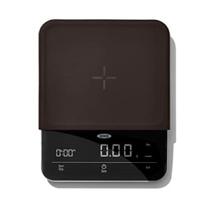 oxo brew 6 lb. precision coffee scale with timer, black