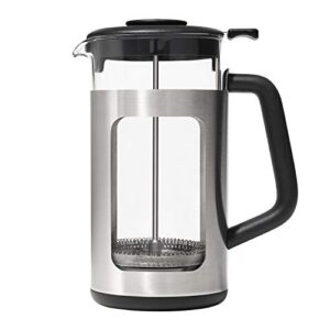 oxo brew stainless steel french press coffee maker – 32oz