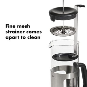 OXO Brew Stainless Steel French Press Coffee Maker – 32oz