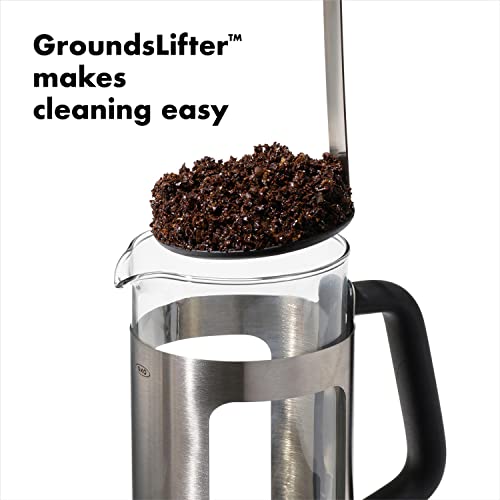 OXO Brew Stainless Steel French Press Coffee Maker – 32oz