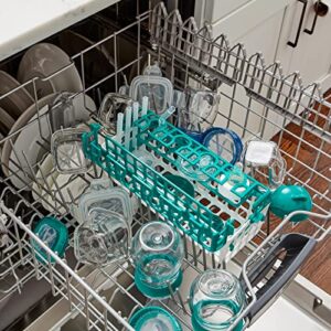 OXO Tot Dishwasher Basket for Bottle Parts & Accessories, Teal, 1 Count (Pack of 1)