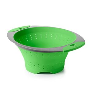 oxo good grips silicone collapsible colander, 3.5 quart