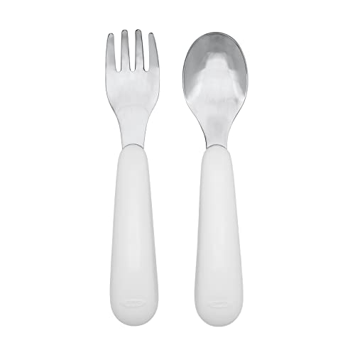 OXO Tot On-The-Go Fork And Spoon Set - Pink