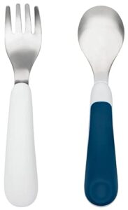 oxo tot fork & spoon set- navy