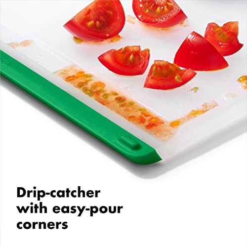 OXO Good Grips 3-Piece Plastic Everyday Cutting Board Set - Red, Green, Blue