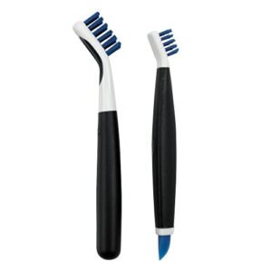 oxo good grips deep clean brush set, blue