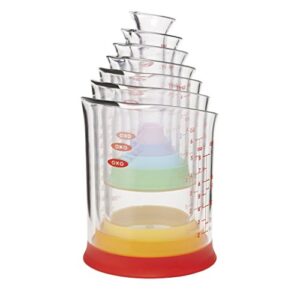 oxo good grips 7-piece nesting measuring beaker set