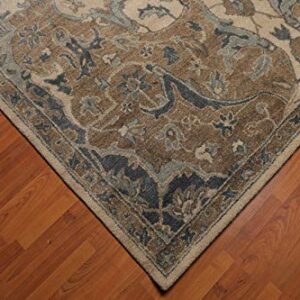 Old Hand Made Allura Floral Traditional Persian Oriental Woolen Area Rugs (8'x10')