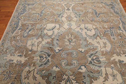 Old Hand Made Allura Floral Traditional Persian Oriental Woolen Area Rugs (8'x10')