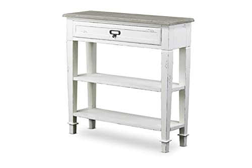 Baxton Studio Dauphine Traditional French 1-Drawer Accent Console Table, White