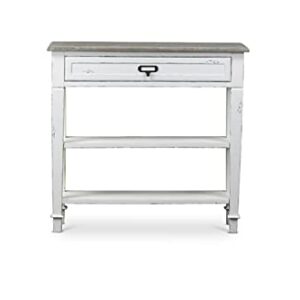 Baxton Studio Dauphine Traditional French 1-Drawer Accent Console Table, White