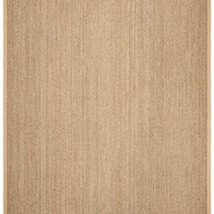 Safavieh Natural Fiber Collection 10' x 14' Beige NF115A Border Herringbone Seagrass Area Rug