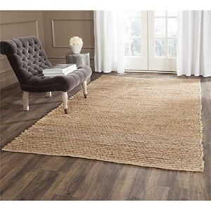 SAFAVIEH Cape Cod Collection 10' x 14' Natural CAP355A Handmade Braided Jute Area Rug