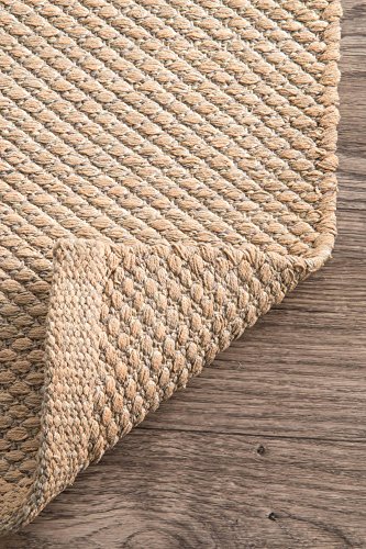 nuLOOM Alessi Solid Farmhouse Cotton Area Rug, 8' 6" x 11' 6", Beige