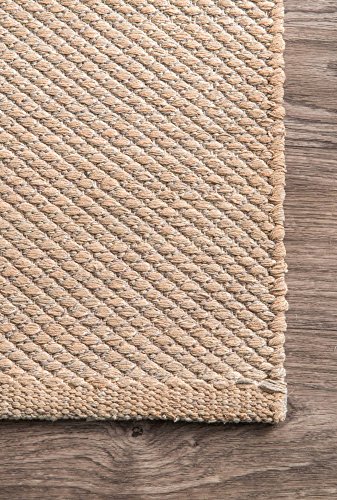 nuLOOM Alessi Solid Farmhouse Cotton Area Rug, 8' 6" x 11' 6", Beige