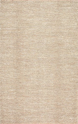 nuLOOM Alessi Solid Farmhouse Cotton Area Rug, 8' 6" x 11' 6", Beige