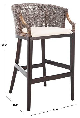 Safavieh Home Collection Brando Brown 28-inch Bar Stool