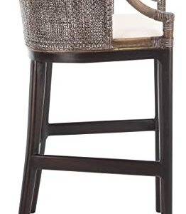 Safavieh Home Collection Brando Brown 28-inch Bar Stool