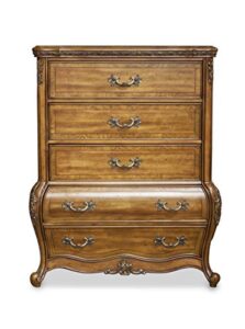 michael amini lavelle cottage 5 drawer chest, melange