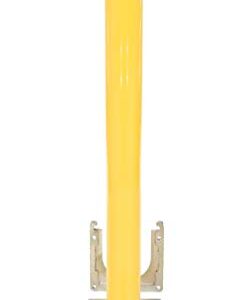 Vestil BOL-RF-48-4.5 Surface Mounted Removable Steel Pipe Safety Bollard, 4-1/2" OD, 48" Height,Yellow