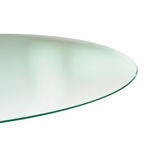 48" Inch Round Glass Table Top 3/8" Thick Pencil Polish Edge Tempered by Fab Glass and Mirror