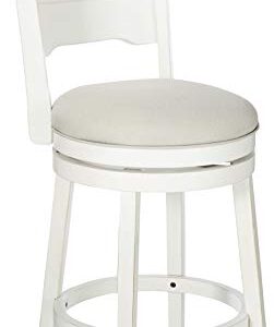 Hillsdale Clarion Swivel Stool, Counter Height, Sea White