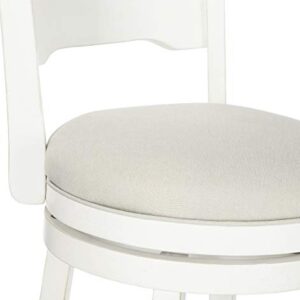 Hillsdale Clarion Swivel Stool, Counter Height, Sea White