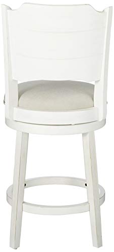 Hillsdale Clarion Swivel Stool, Counter Height, Sea White