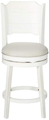 Hillsdale Clarion Swivel Stool, Counter Height, Sea White