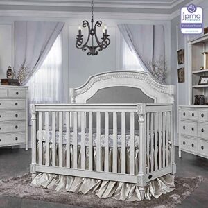 Evolur Julienne 5 in 1 Convertible Crib, Antique Grey Mist 55.5x31.2x51.5 Inch (Pack of 1)