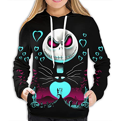 Unisex Christmas Hoodie Novelty Sweatshirt for Men and Women Jack Skellington - 01 Small