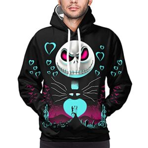 Unisex Christmas Hoodie Novelty Sweatshirt for Men and Women Jack Skellington - 01 Small