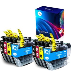 esiwerjob compatible lc3013 3011 ink cartridge replacement for brother lc 3013 xxl lc3011 use with mfc-j491dw, mfc-j497dw, mfc-j690dw, mfc-j895dw (2 black 2 cyan 2 magenta 2 yellow)