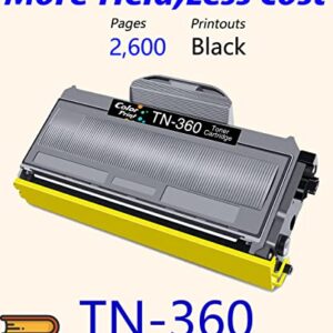 (1-Pack, Black) Compatible TN360 TN-360 Toner Cartridge TN-330 Used for Brother DCP-7030 DCP-7040 DCP-7045N HL-2140 HL-2150N HL-2170W MFC-7440N MFC-7840W Laser Printer, by ColorPrint