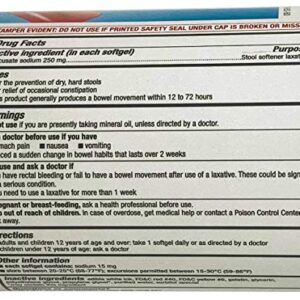 CVS Health Extra Strength Stool Softener Docusate Sodium Softgels 250 mg, 500 Count