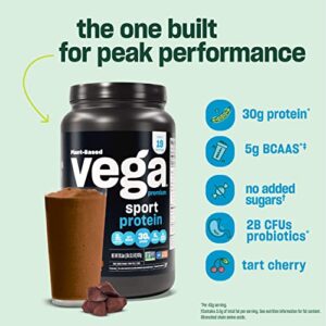 Vega Sport Premium Vegan Protein Powder Vanilla (45 Servings) 30g Vegan Protein, 5g BCAAs, Low Carb, Keto, Dairy Free, Gluten Free, Non GMO, Pea Protein for Women & Men, 4.1 lbs (Packaging May Vary)