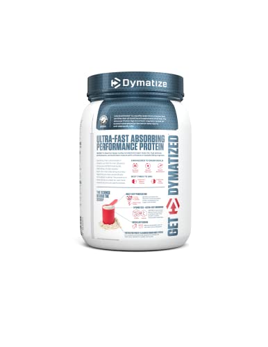 Dymatize ISO100 Hydrolyzed Protein Powder, 100% Whey Isolate , 25g of Protein, 5.5g BCAAs, Gluten Free, Fast Absorbing, Easy Digesting, Gourmet Vanilla, 20 Servings