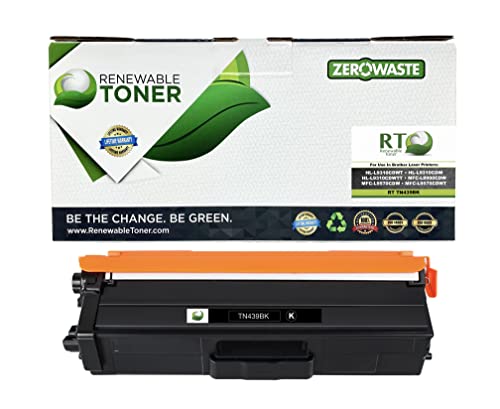 Renewable Toner Compatible Toner Cartridge High Yield Replacement for Brother TN-439 TN439BK Printers HL-L9310CDWT HL-L9310CDW HL-L9310CDWTT MFC MFC-L8900CDW MFC-L9570CDW MFC-L9570CDWT (Black)