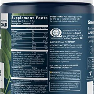 Organifi Green Juice - Organic Superfood Powder - 30-Day Supply - Organic Vegan Greens - Helps Decrease Cortisol - Provides Better Response to Stress - Supports Weight Control - Total Body Wellness