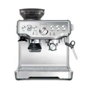 breville barista express espresso machine, brushed stainless steel, bes870xl