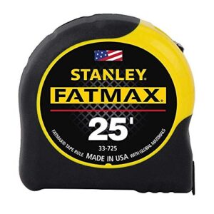 stanley tools 33-725 4 pack 25ft. fatmax tape rule, yellow