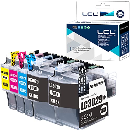 LCL Compatible Ink Cartridge Replacement for Brother LC3029 XXL LC3029BK LC3029C LC3029M LC3029Y High Yield MFC-J5830DW J5830DWXL J5930DW J6535DW J6535DWXL J6935DW (5-Pack 2Bk Cyan M Y)