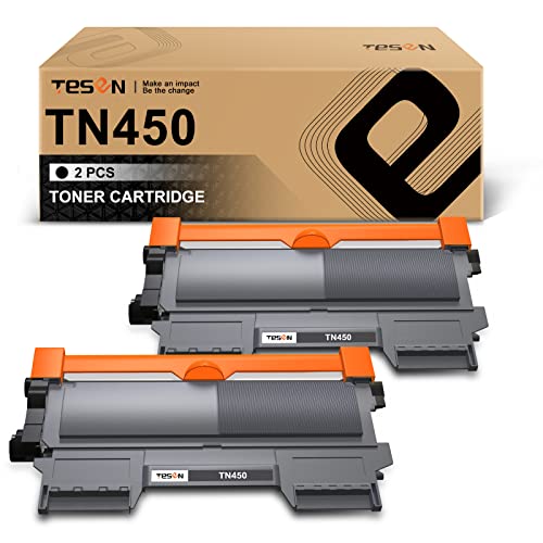 TN450 TN420 TESEN Compatible Toner Cartridge Replacement for Brother TN450 TN420 Black Toner Cartridge Use for HL-2270DW HL-2240 HL-2280DW MFC-7360N DCP-7065DN MFC-7240 IntelliFax-2840 2-Pack